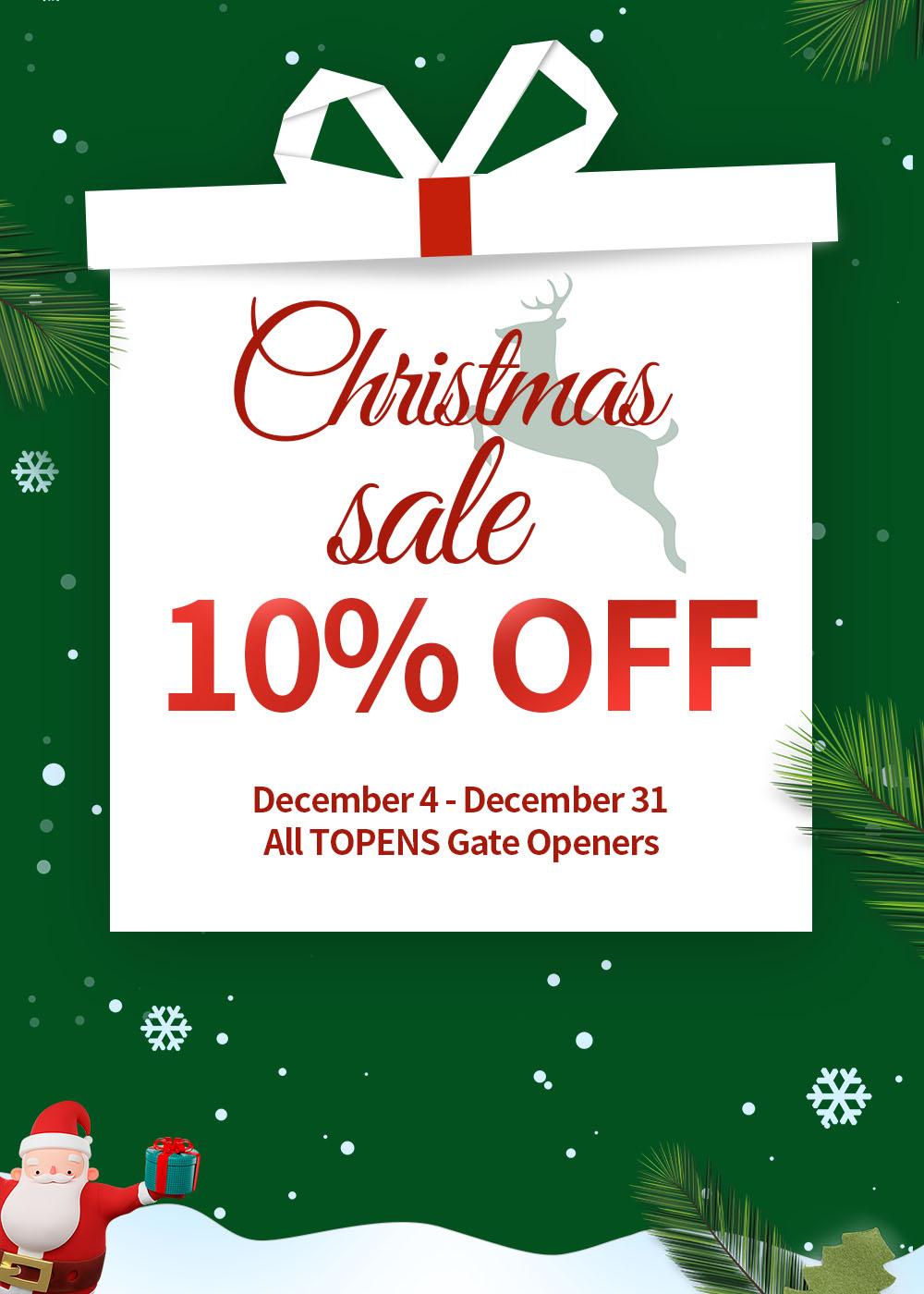 TOPENS Gate Opener Automatic Gate System