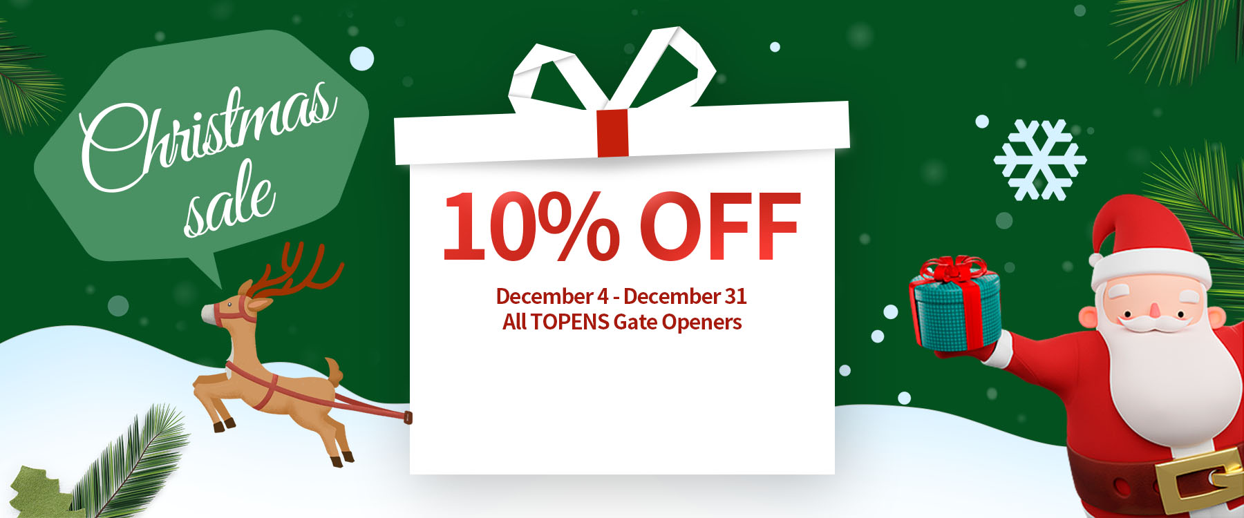 TOPENS Gate Opener Automatic Gate System
