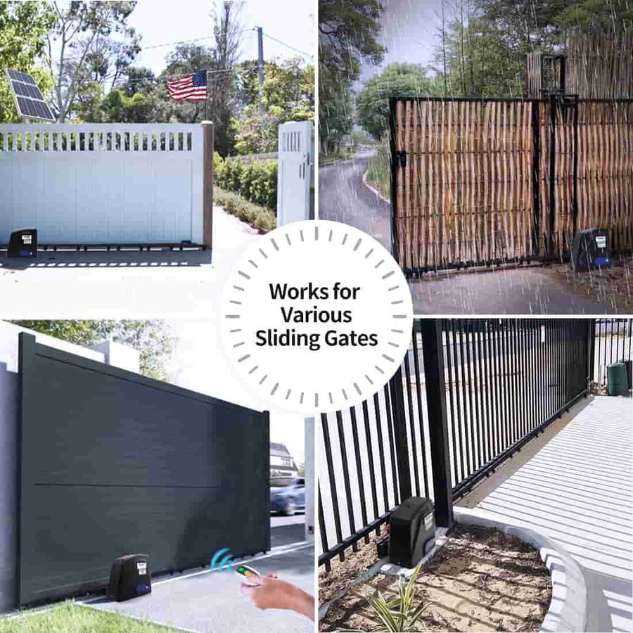 Solar Powered Driveway Sliding Gate Opener | TOPENS