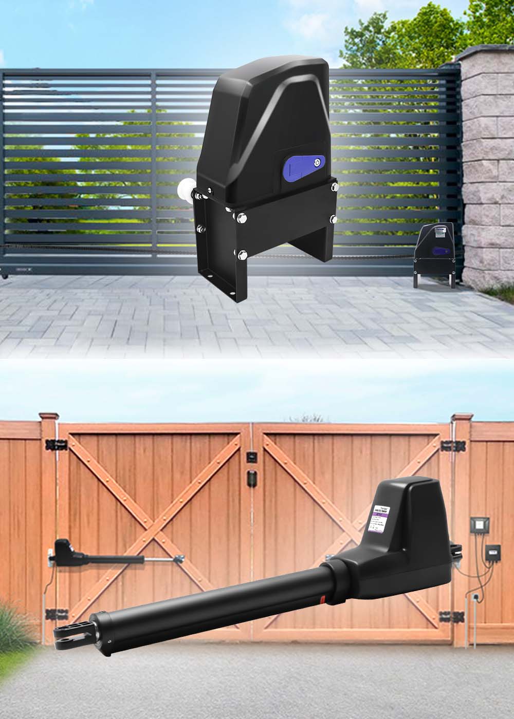 TOPENS Gate Opener Electric Gate Motor