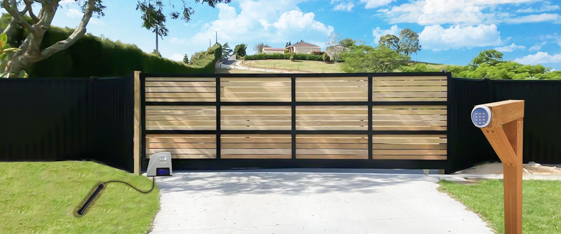 Automatic Gate Opener Kit & Accessory