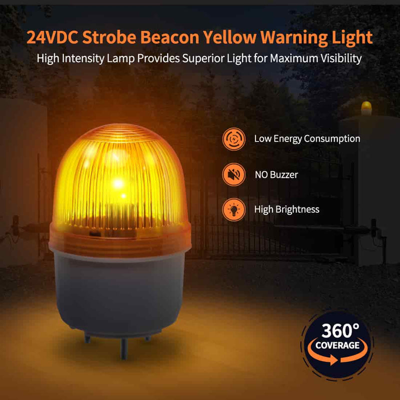24V Warning Light Flashing Beacon for Automatic Gates | TOPENS